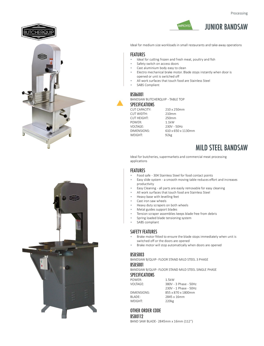 BUTCHERY | PMB CATERING EQUIPMENT